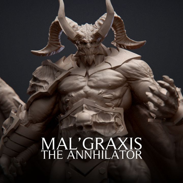 3D Printable Mal'Graxis, The Annihilator by Comet Lord Miniatures