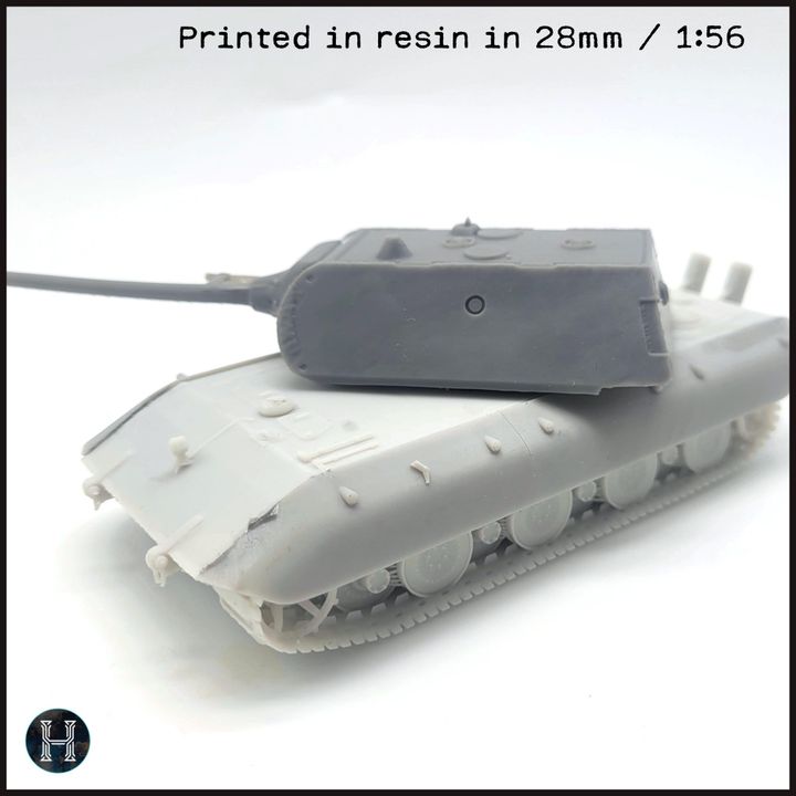 3D Printable E-100 Tiger Maus (Maus Türm) Entwicklung super-heavy tank ...