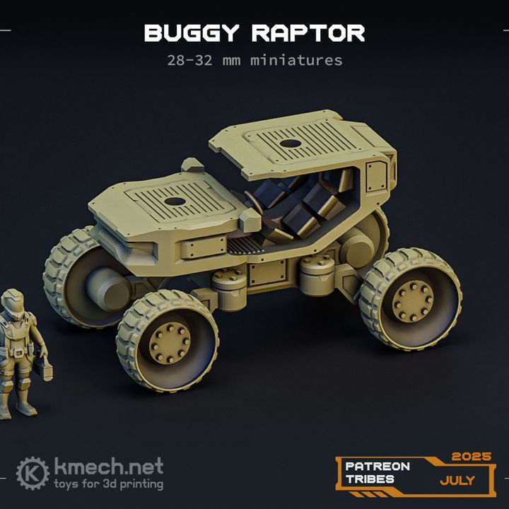 3D Printable Raptor buggy by Kmech Mini