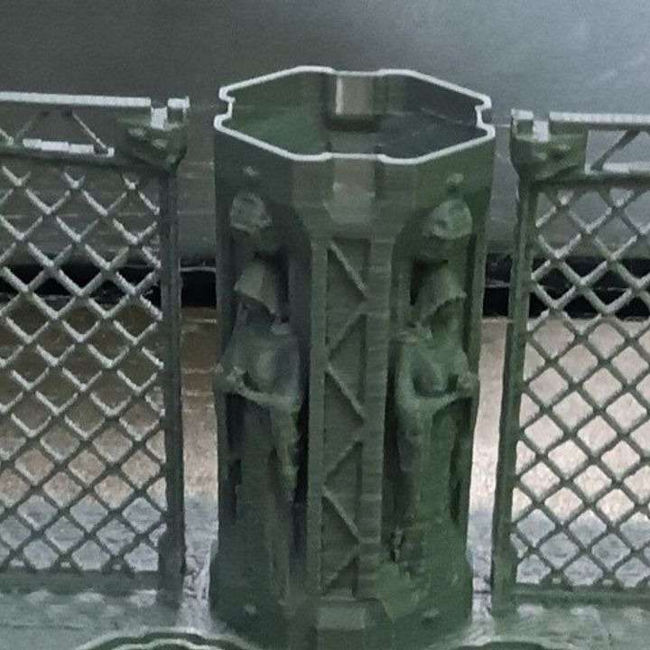 3D Printable zone mortalis - Fence gate - Stand-alone by Crea'Tim