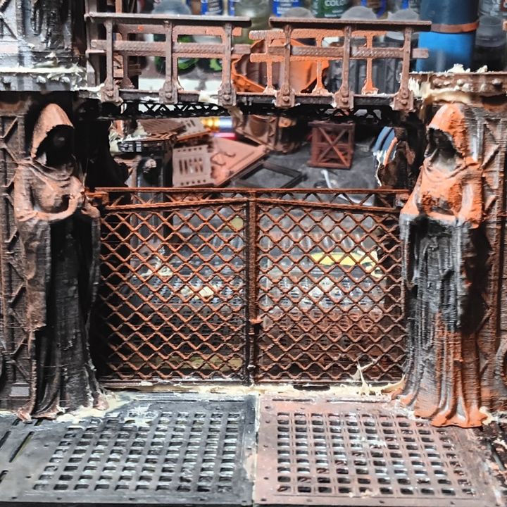 3D Printable zone mortalis - Fence gate - Stand-alone by Crea'Tim