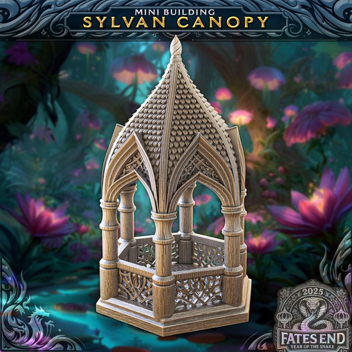 3D Printable Sylvan Canopy Miniature Building by FatesEnd