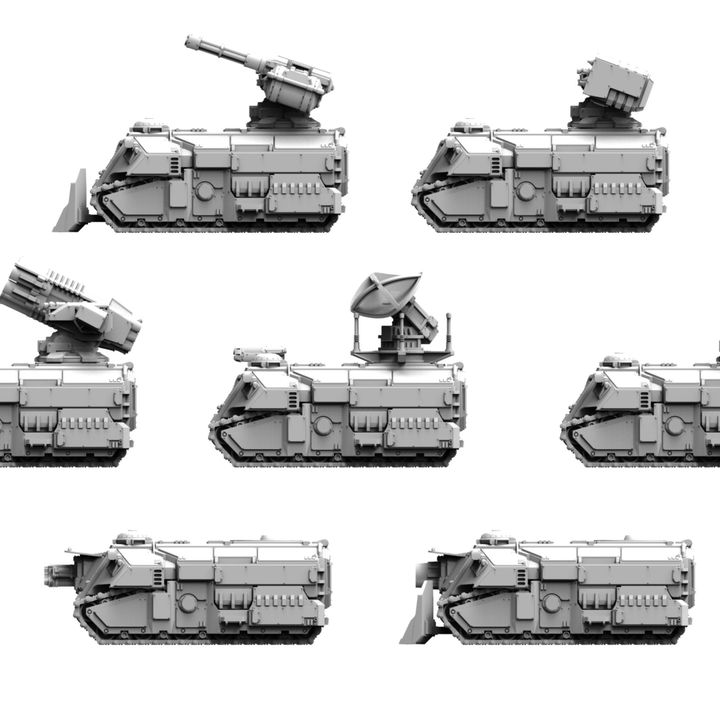 3D Printable Tempest Legion V3 - Euphractus Support Vehicle by The ...