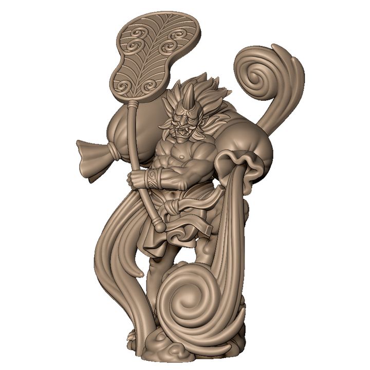 3D Printable Fujin the wind god by Willy Kao