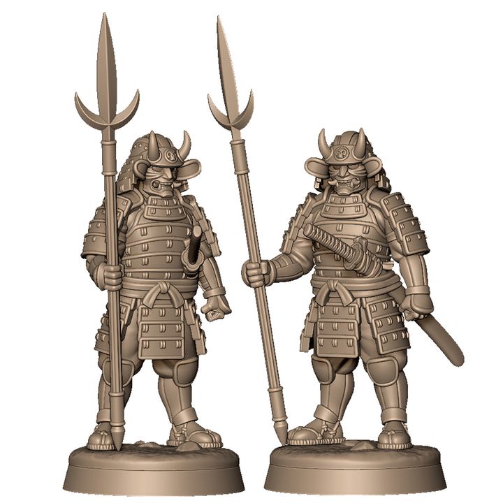 3D Printable Demon samurai army by Willy Kao