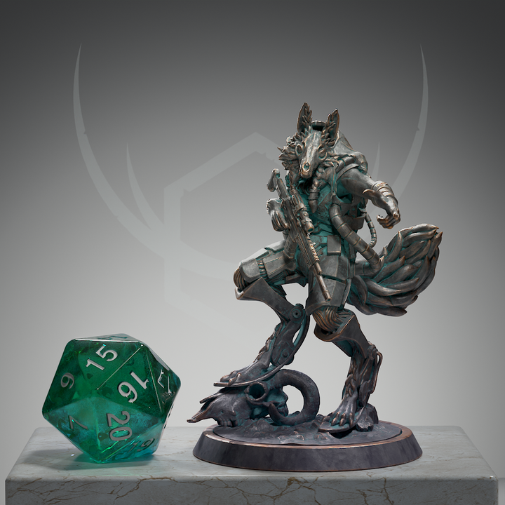 3D Printable Spectral Leader Fox by Jager Box