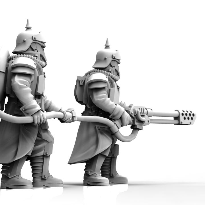 3D Printable Valour Korps - Shock Infantry Heavy Weapons by The Makers Cult