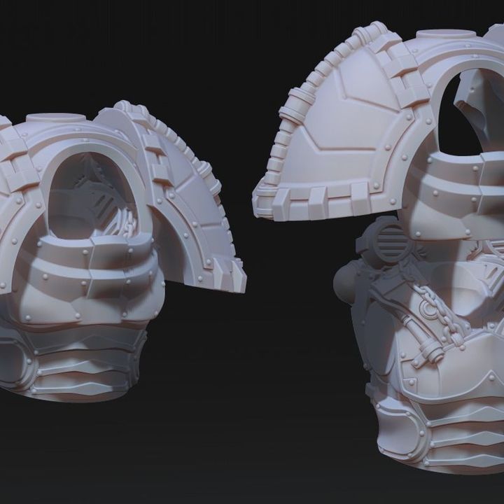 3D Printable Tempest Legion V3 - Heavy Infantry by The Makers Cult