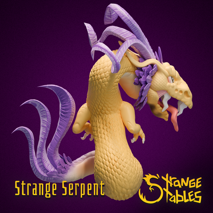 3D Printable Strange Serpent by Strange Stables Miniatures