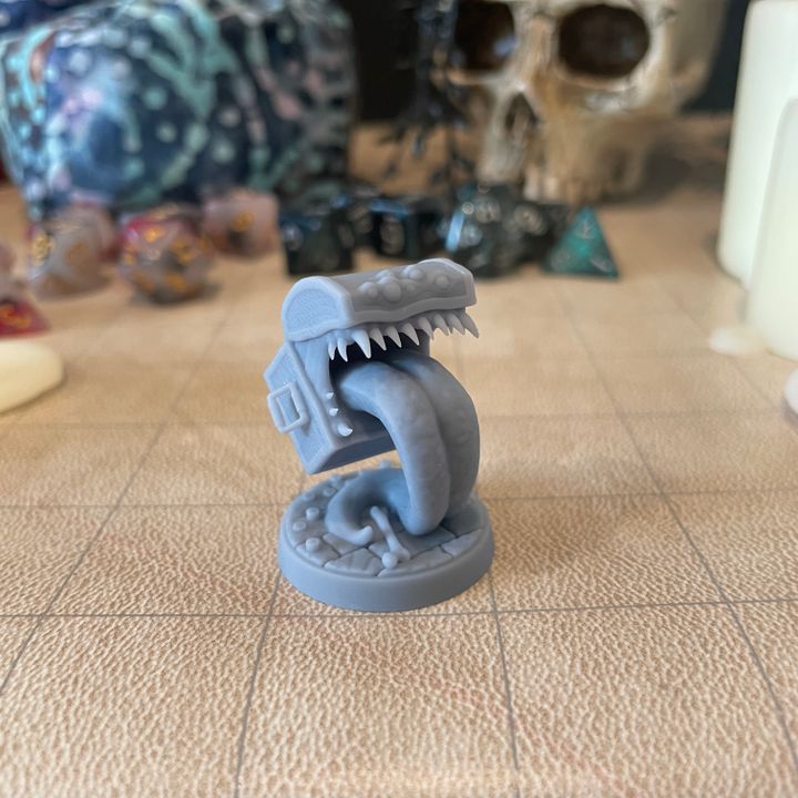 3D Printable Chest Mimic | Hidden Horrors by Lostlight Minis