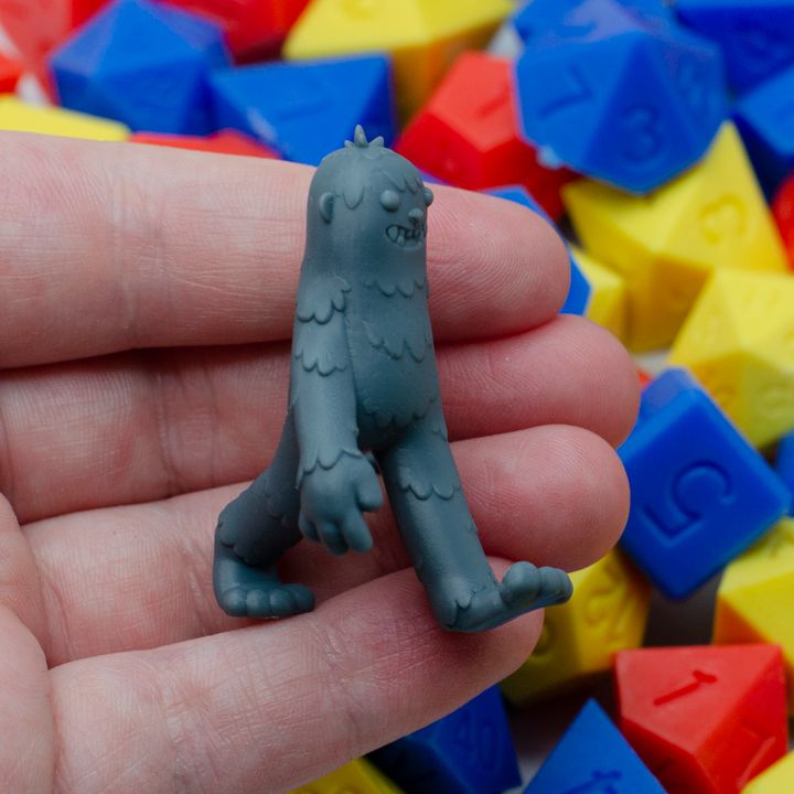 3D Printable Super Cute Sasquatch by Found Family Adventurecrafts