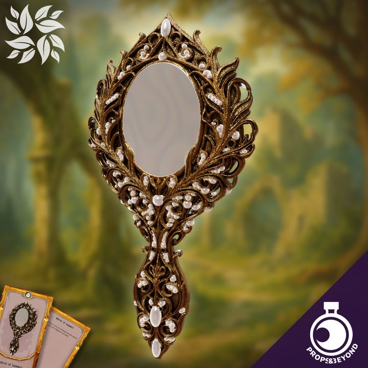3D Printable Elven Mirror by Props&Beyond