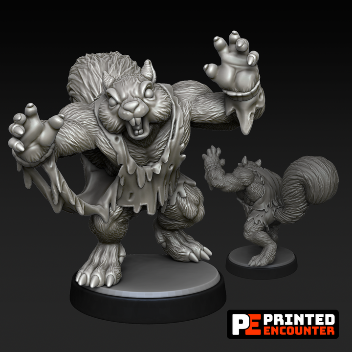 3D Printable Weresquirrel by Printed Encounter