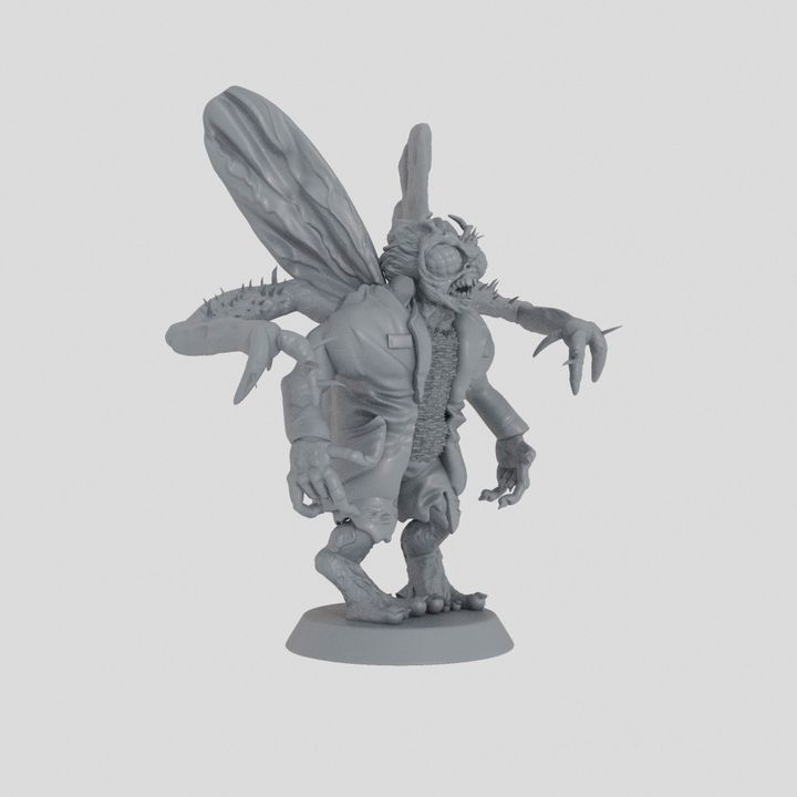 3D Printable Mutant Scientist Fly by The WarGamer