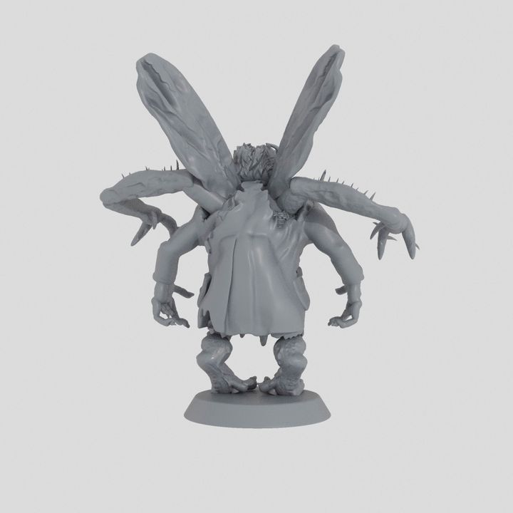 3D Printable Mutant Scientist Fly by The WarGamer