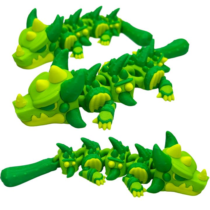 3D Printable Mini Pickle Dragon by Steven Wolf Studio