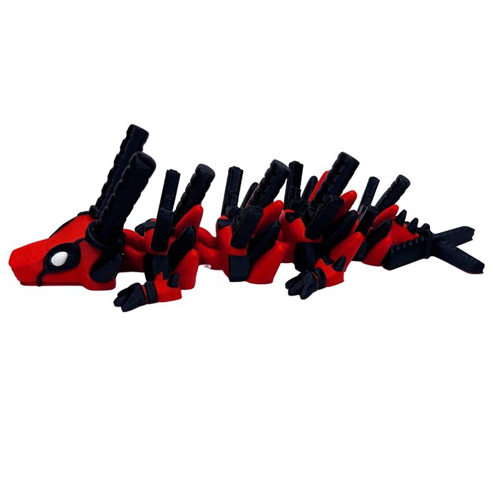 3D Printable Mini Dead Dragon by Steven Wolf Studio