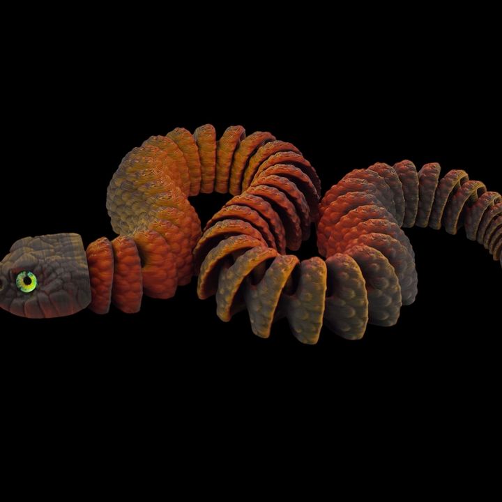 3D Printable Western Hognose - Articulated Snake by RAKI-BOX