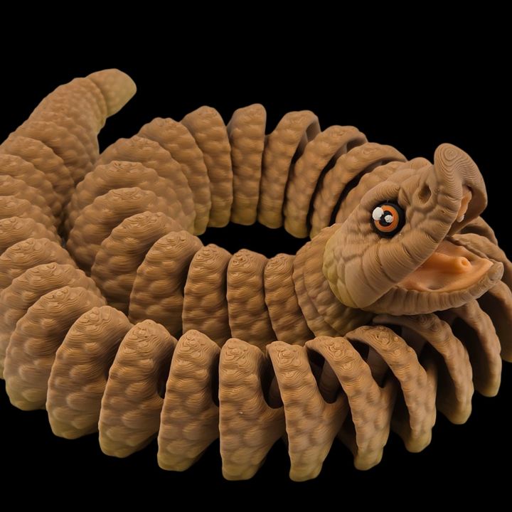 3D Printable Western Hognose - Articulated Snake by RAKI-BOX