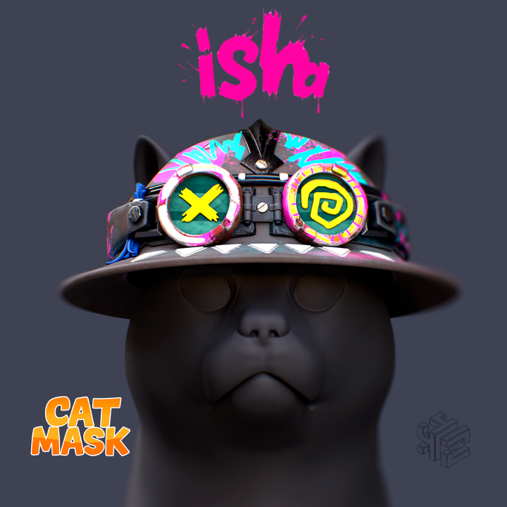 3D Printable Isha Arcane Hat for cat – Printable Steampunk Cosplay ...