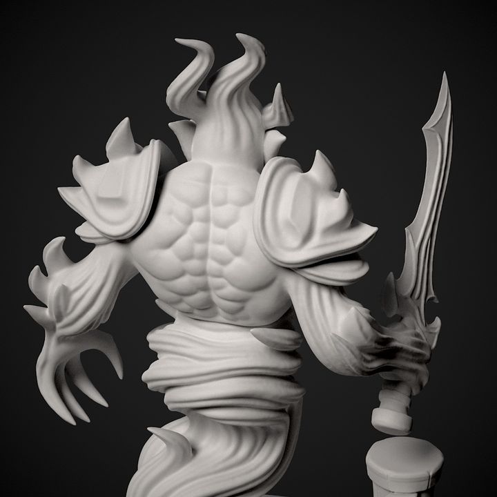 3D Printable Wind Elemental by Iron-Mesh-3D