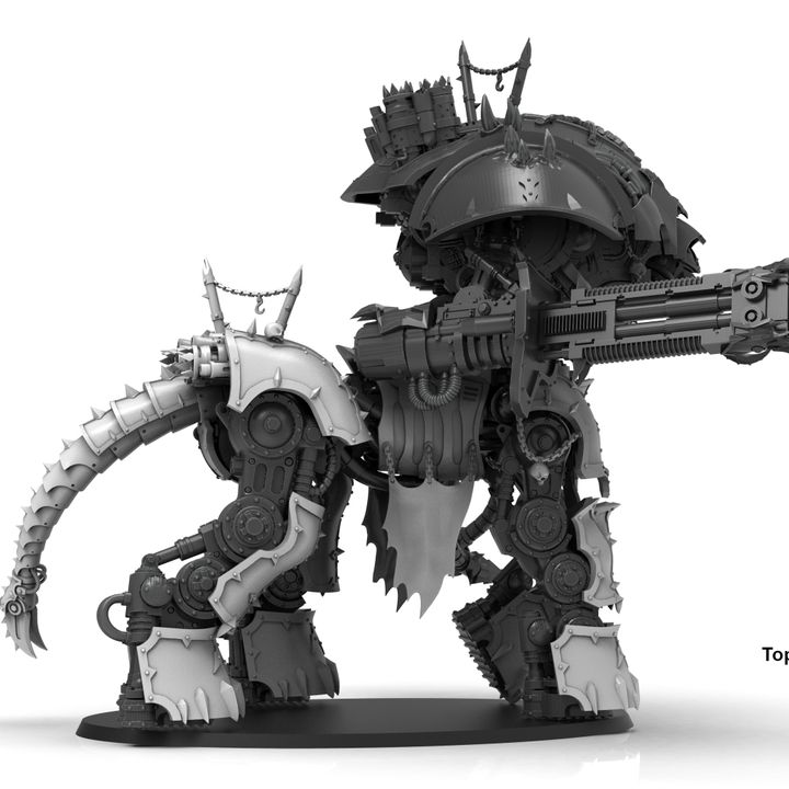 3D Printable Centaur knight - Chaos armour pack only by The Makers Cult