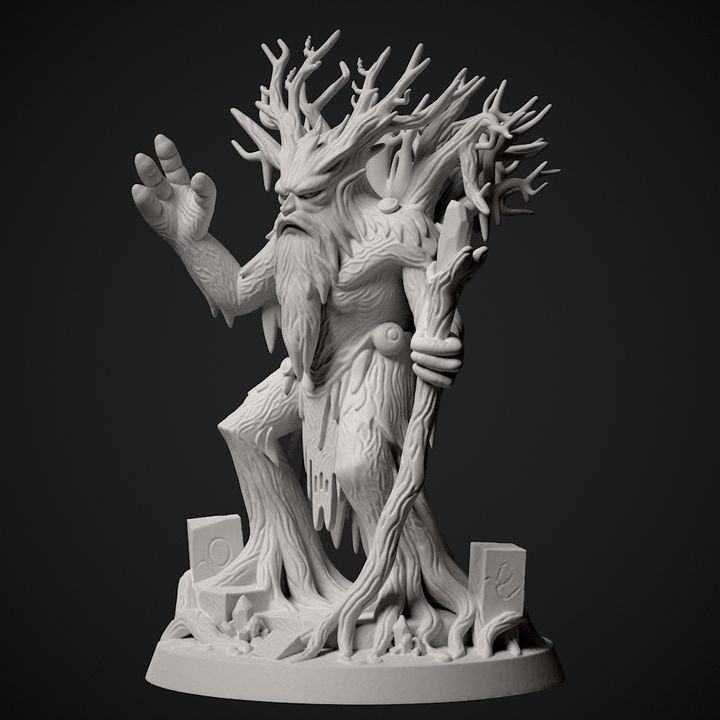3D Printable Wisdom Tree Ent by Iron-Mesh-3D