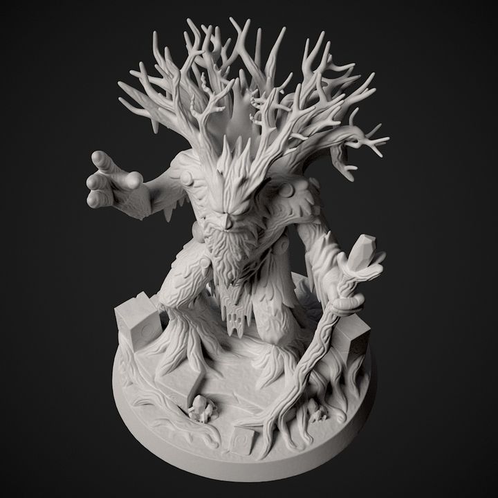 3D Printable Wisdom Tree Ent by Iron-Mesh-3D
