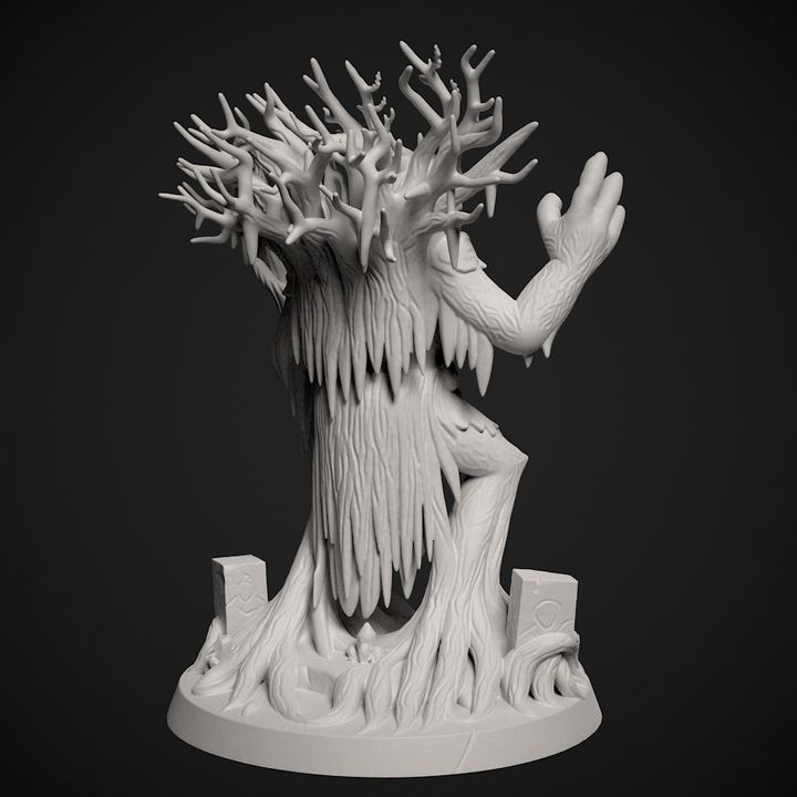 3D Printable Wisdom Tree Ent by Iron-Mesh-3D
