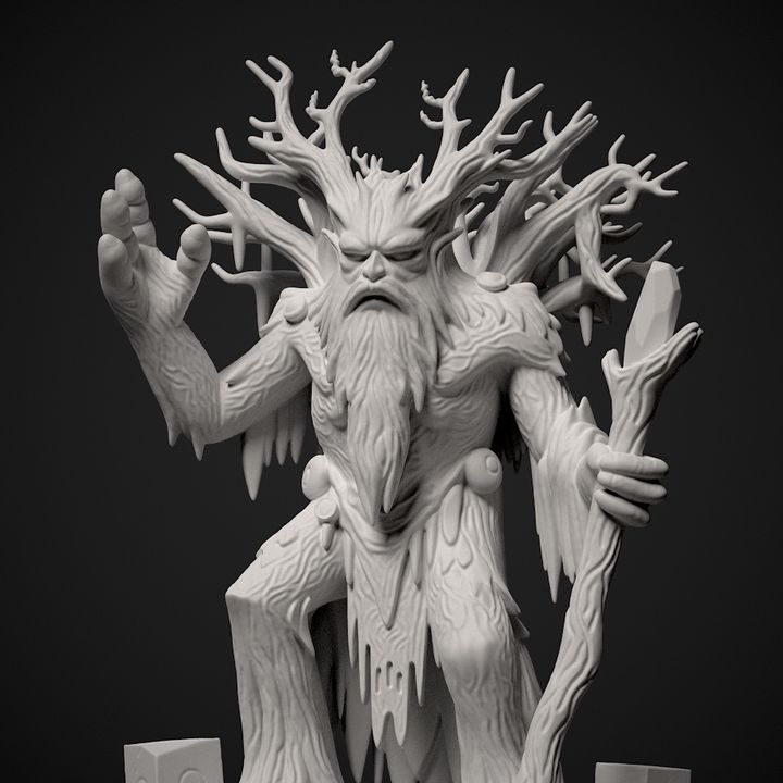 3D Printable Wisdom Tree Ent by Iron-Mesh-3D
