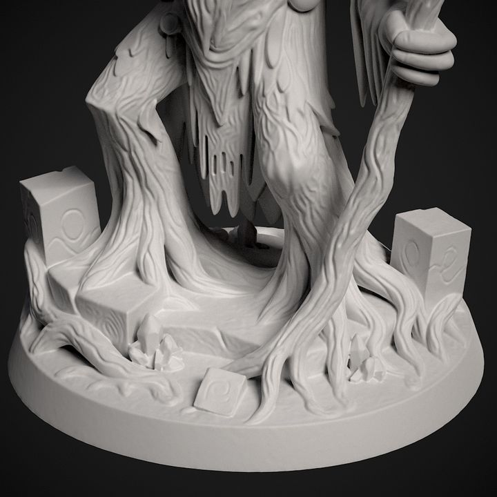3D Printable Wisdom Tree Ent by Iron-Mesh-3D