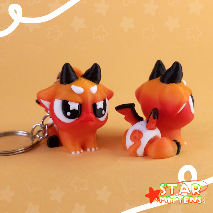 3D Printable Cute Flexi Baby Demon by Star Mittens