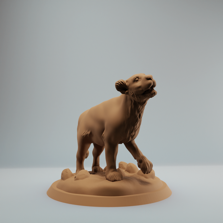 3D Printable Lion cub with butterfly, lion cub model by Vulcan Forge ...