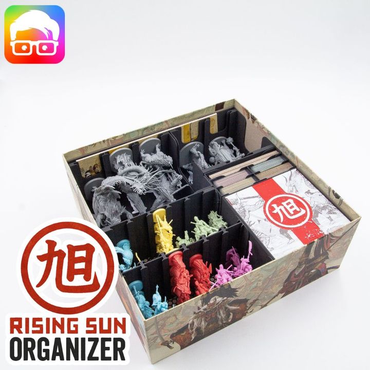 3D Printable Rising Sun board game organizer by @ammedia3d [tabletop ...