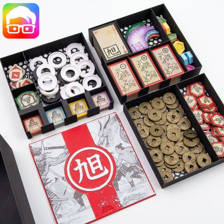 3D Printable Rising Sun board game organizer by @ammedia3d [tabletop ...