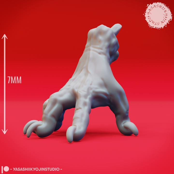 3D Printable Crawling Claw - Creeping - Tabletop Miniature (Pre ...