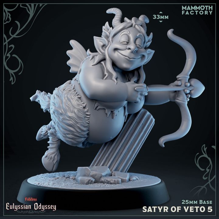3D Printable Satyrs of Veto (5 Models) by Mammoth Factory