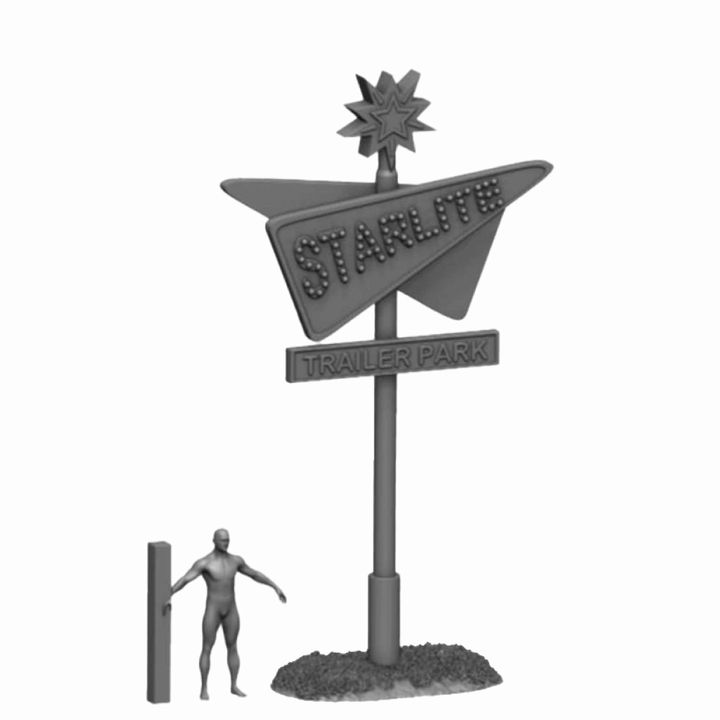 3D Printable Trailer Park Sign by Karl Perrotton