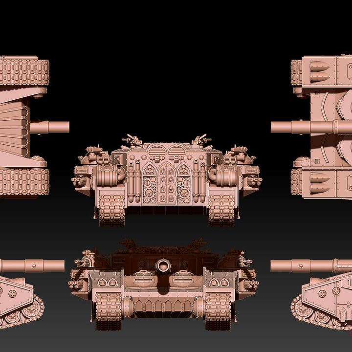 3D Printable Feudal Guard - Super Battle Tank by The Makers Cult