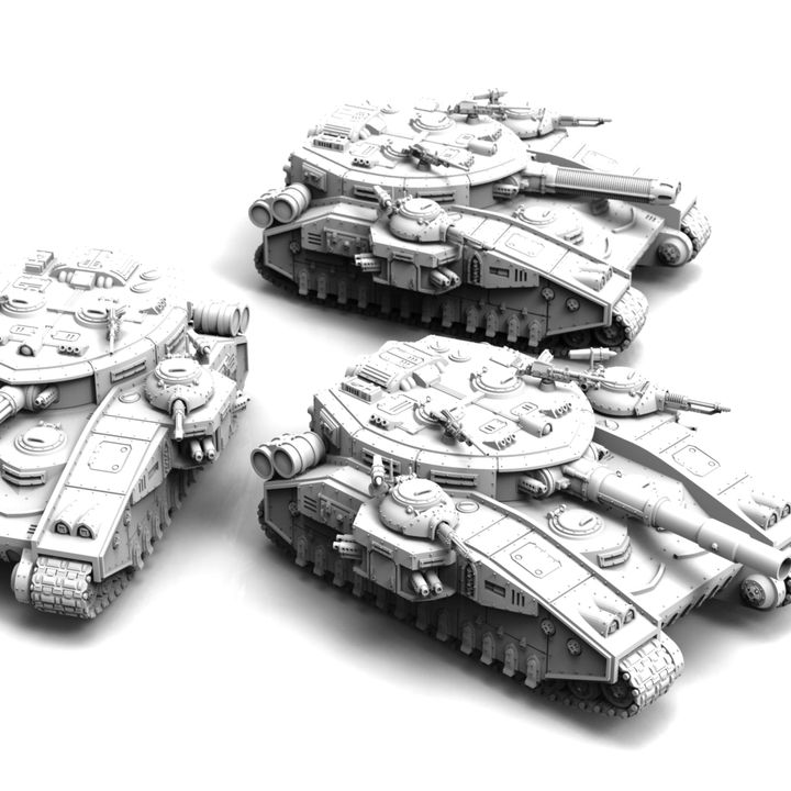 3D Printable Feudal Guard - Super Battle Tank by The Makers Cult