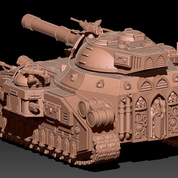 3D Printable Feudal Guard - Heavy Battle Tank by The Makers Cult