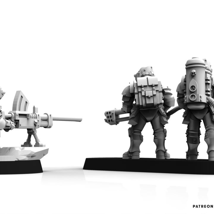 3D Printable Feudal Guard - Elite Special Weapon team by The Makers Cult