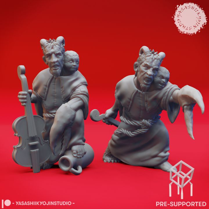 3D Printable Mongrelfolk - Clovin - Tabletop Miniature (Pre-Supported ...