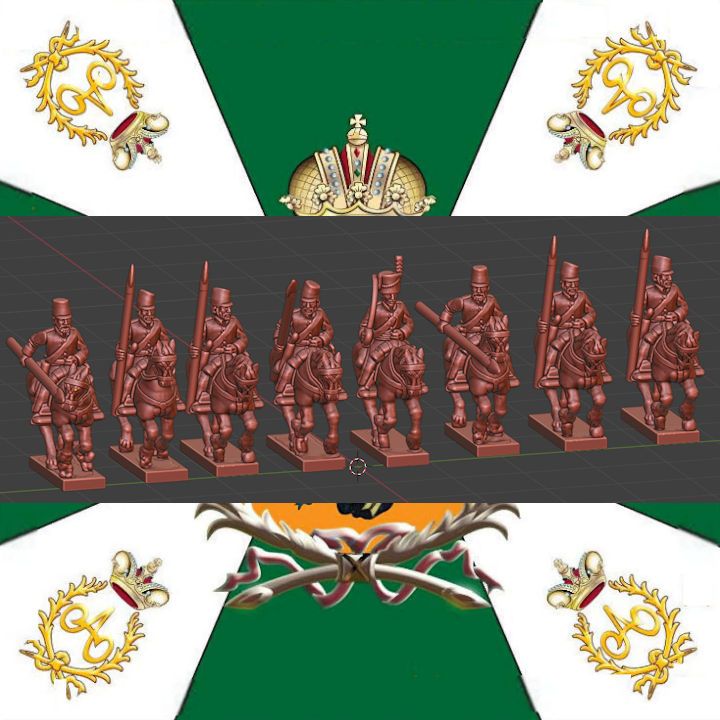 3D Printable Epic Napoleonic Russian Cossacks with hat 1805-15 by MC ...