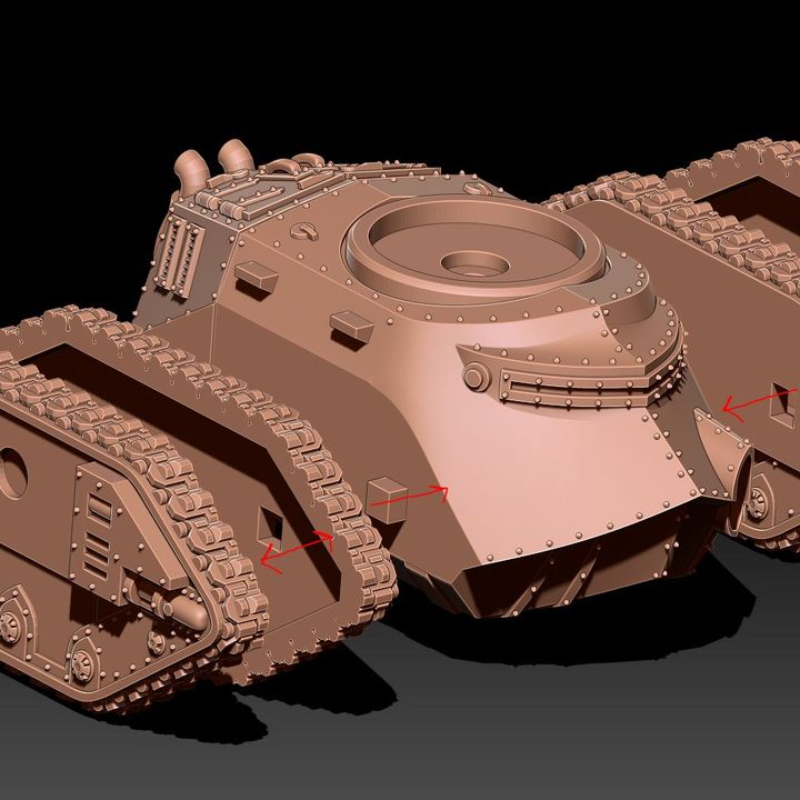 3D Printable Feudal Guard - Battle Tank by The Makers Cult