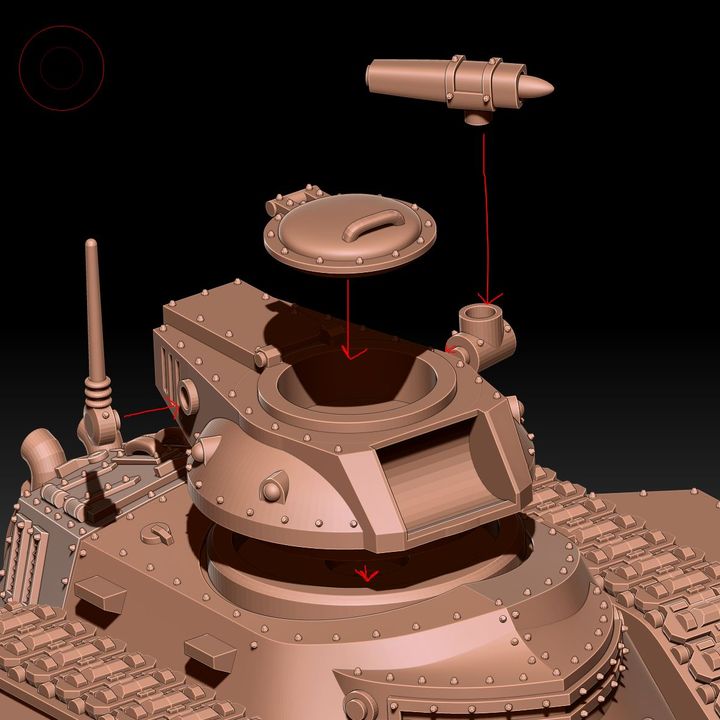 3D Printable Feudal Guard - Battle Tank by The Makers Cult