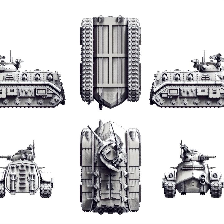 3D Printable Feudal Guard Transport Tank by The Makers Cult