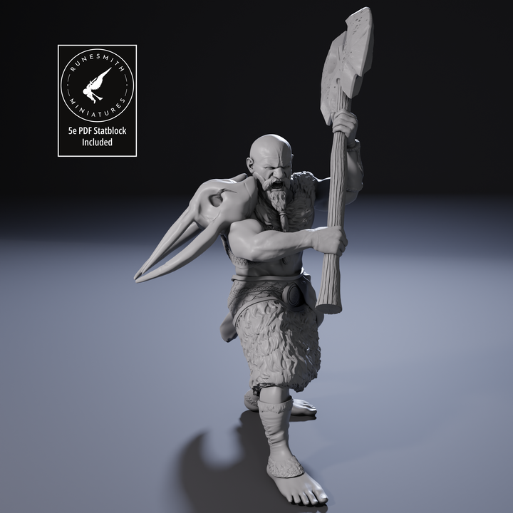 3D Printable Jotnar Pose 1 by Runesmith Miniatures