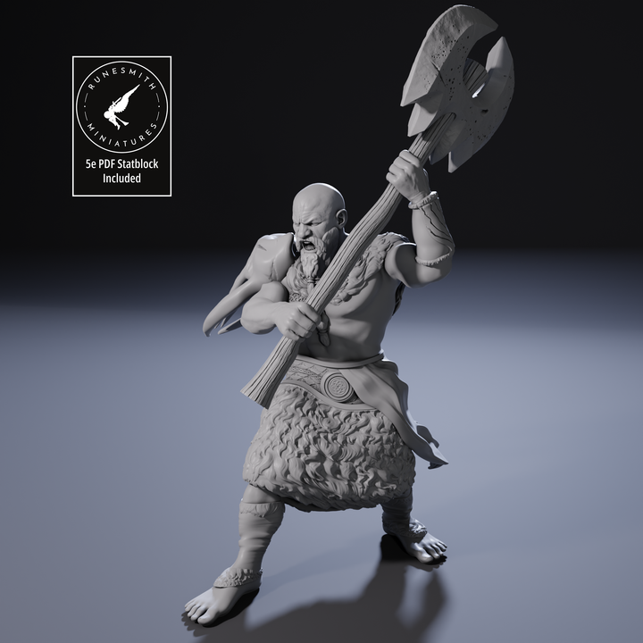 3D Printable Jotnar Pose 1 by Runesmith Miniatures