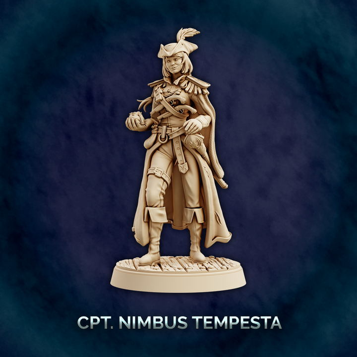 3D Printable Cpt. Nimbus Tempesta by Artificers_Mini